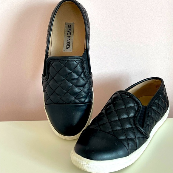 Steve Madden | Shoes | Steve Madden Slip On Leather Shoes | Poshmark